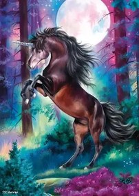 SCHMIDT Puzzle Jednorožec při úplňku / 1000 dílků / 49,3 x 69,3 cm