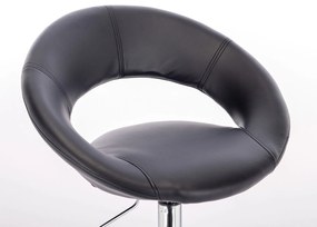LuxuryForm Barová židle NAPOLI na zlaté hranaté podstavě - tmavě šedá