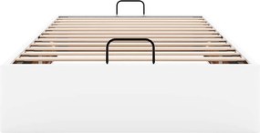 Osmanský rám postele bez matrace bílý 80x200 cm umělá kůže 3310770