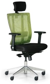 Kancelářská židle METRIM, černá/zelená