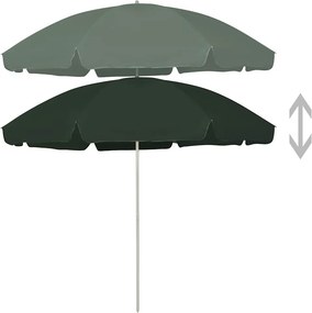 Plážový slunečník zelený 300 cm 314709