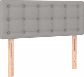 Box spring postel s matrací světle šedá 120x190 cm textil 3269751