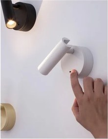 Nástěnné LED svítidlo NOVA LUCE CLIP 3W 3000K bílé s vypínačem 9030201