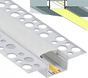 BERGE LED hliníkový profil zapuštěný 2m - sada