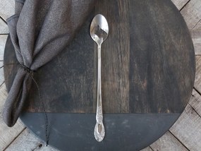 Stříbrná kovová lžička na Latté - 20cm