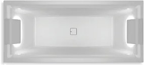 Riho Still Square Led LR 170 x 75 cm vana akrylátová obdélníková bílá B100005005 Koupelny Bernold