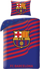 Bavlněné ložní povlečení FC Barcelona - Blaugrana Waves - 100% bavlna - 70x90 cm + 140x200 cm
