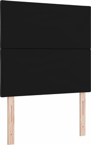 Čelo postele Černý 90 cm samet 3337895