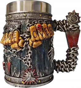 Vikingský punkový gotický pivní Pivní Sklenice pro hráče Dárek Muž 500ml Rpg