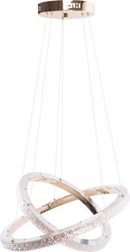 Toolight Toolight, LED stropní osvětlení 59cm, 60W, 4000K, 5000lm, MS011-CP, růžové zlato, OSW-09623