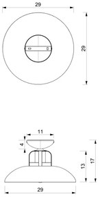 Brilagi - LED Přisazený lustr FLAMENGO 1xE27/60W/230V modrá