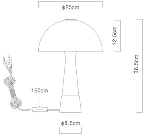 Globo 51570114 - Stolní lampa PAULIN 1xE27ILLU/40W/230V zelená
