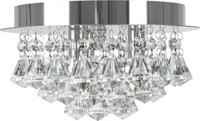 Toolight - Křišťálové závěsné svítidlo G9 3x40W APP1039-C, chromová, OSW-06822