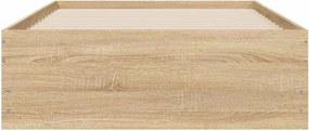 Rám postele se zásuvkami dub sonoma 90x200 cm kompozitní dřevo 3207296