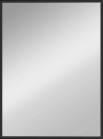 HOMCOM obdélníkové nástěnné zrcadlo 76×101 cm — černý MDF rám, do koupelny i obýváku