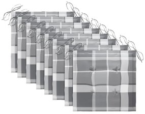 vidaXL Marketos Zahradní židle s poduškami 8 ks masivní teak