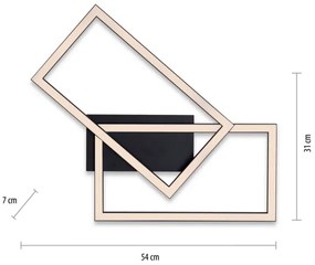 Leuchten Direkt 14692-18 - LED Stmívatelné stropní svítidlo IVEN LED/36W/230V