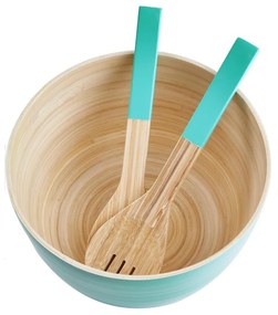 Butlers BAMBOO Bambusová miska 22 cm - tyrkysová