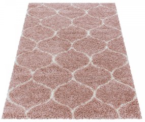 Ayyildiz koberce Kusový koberec Salsa Shaggy 3201 rose - 80x250 cm