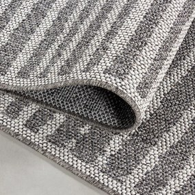 Ayyildiz, AKCE: 👣🛡️140x200 cm Kusový koberec Aruba 4902 grey – na ven i na doma + protiskluzová úprava, šedá, chodba / předsíň