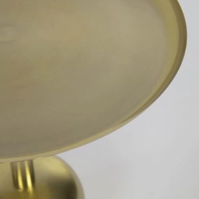 Kovový odkládací stolek naman ø 37 cm zlatý MUZZA