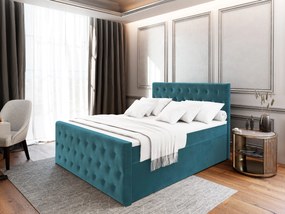 MSL Kontinentální čalouněná postel FONT (160 x 200 cm) Barva látky: KRONOS 19