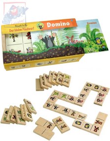 _Ostatní 1_ Hra Domino Krtek 28 dílků v dřevěné krabičce dt39223
