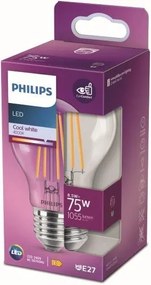 Philips 8718699762032 LED classic žárovka 8,5W/75W 1055lm E27 4000K 220-240V A60 filament