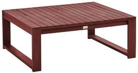 Zahradní konferenční stolek z certifikovaného akátového dřeva 90 x 75 cm mahagonový hnědý TIMOR II Beliani