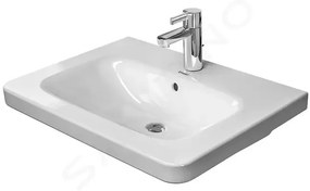 DURAVIT - DuraStyle Umyvadlo 650x480 mm, s přepadem, s otvorem pro baterii, WonderGliss, bílá (23206500001)