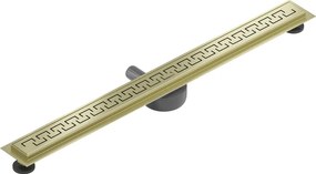 Mexen Flat 360° M15 sprchový žlab 80 cm, zlatá matná, 1A24080-40