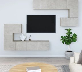 vidaXL Nástěnná TV skříňka kompozitní dřevo [3114588] Barva: Betonová šedá