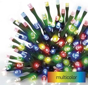 EMOS LED vánoční řetěz 18m, venkovní i vnitřní multicolor, časovač D4AM04