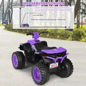 Costway 12 V elektrická dětská čtyřkolka se světlometem mini