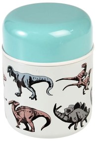 Modrá/krémová termoska na jídlo/dětská 280 ml Prehistoric Land – Rex London