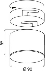 LED svítidlo McLED GAP 8 bílá 8W 4000K neutrální bílá ML-416.038.33.0
