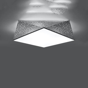 Sollux Lighting Stropní svítidlo HEXA 45 stříbrné