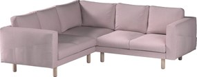 Potah na pohovku IKEA Norsborg rohová 4-místná barva růžová látka pletený vzor