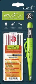 Pica Marker Pica Dry + náhradní tuhy | Vyberte variantu podle materiálu Varianta: tuhy letní do 70 C° (červ,bílá,šedá)