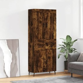 vidaXL Skříň highboard 69,5 x 34 x 180 cm kompozitní dřevo [3199892] Barva: kouřový dub