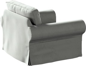 Potah na křeslo IKEA Ektorp barva šedá látka lesklé, sametová
