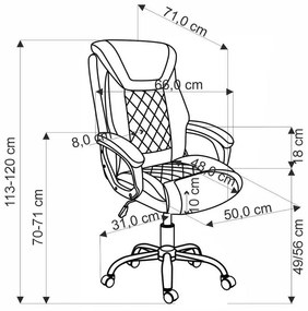 Kancelářské křeslo Sharp, černá