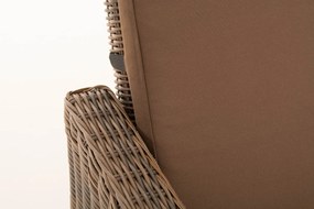Pohovka Ancona zemitě hnědá 5mm – hnědá-meliert