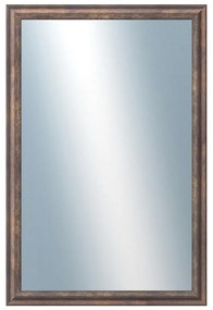 DANTIK - Zarámované zrcadlo - rozměr s rámem cca 40x60 cm z lišty TRITON měď antik (2141)