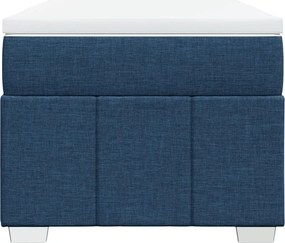 Box spring postel s matrací modrá 90x200 cm textil 3285448