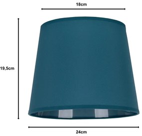 Duolla - Stínidlo k stolní lampě CLASSIC M E27 pr. 24 cm tyrkysová