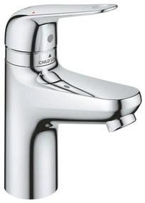 Grohe Swift Umyvadlová baterie s výpustí click-clack a dětskou pojistkou, chrom 24319001