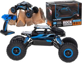 Rc auto rc auto rock crawler hb 2.4ghz 1:18 modré