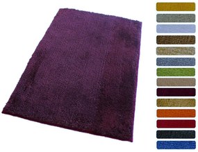 ROUTNER Koupelnová předložka COTTON Tmavě fialová - Tmavě fialová / 50 x 80 cm