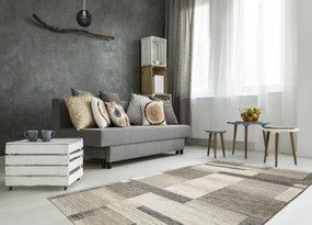 Koberce Breno Kusový koberec FEELING 501/beige-silver, Vícebarevné, 120 x 170 cm